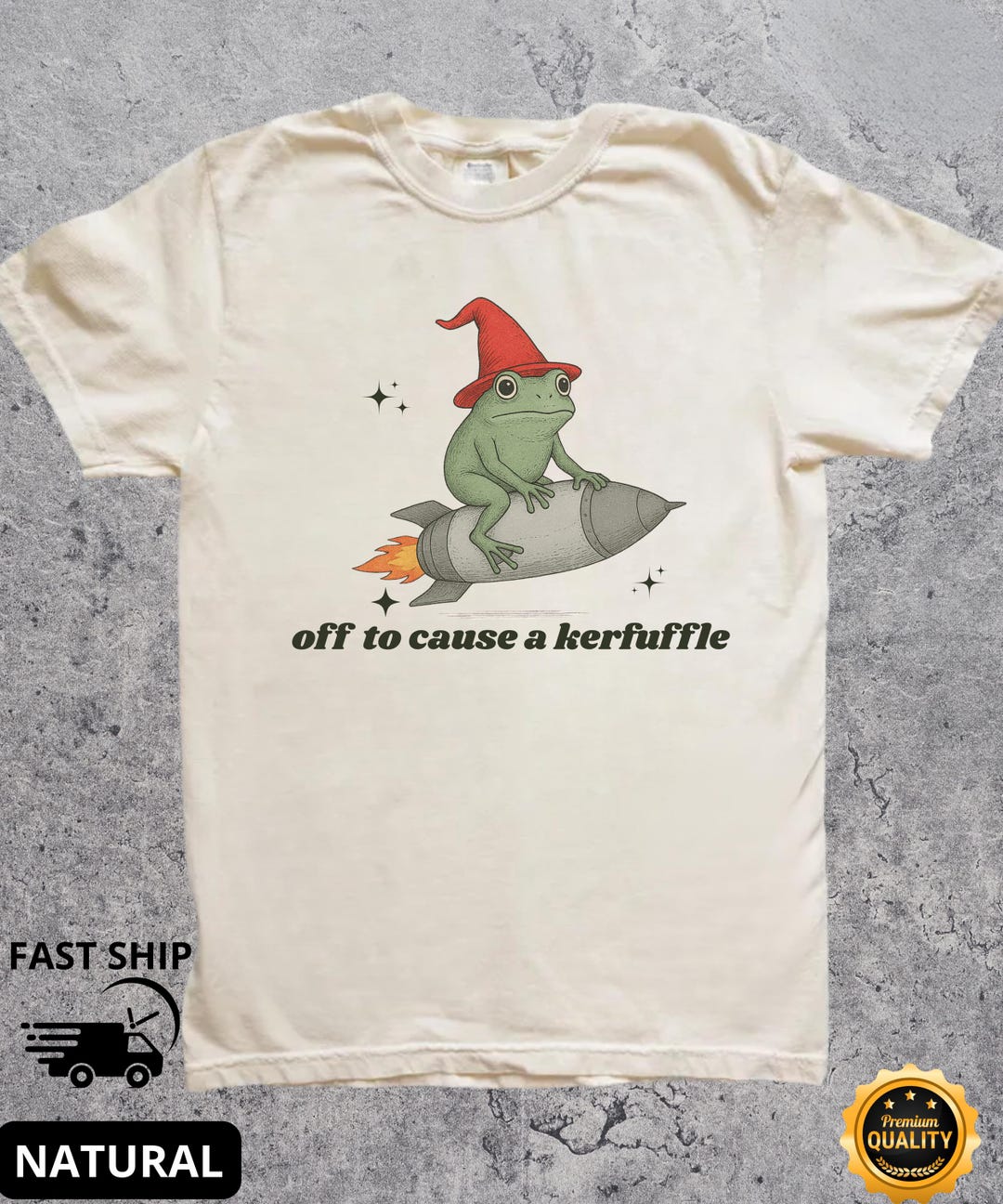 Off to Cause A Kerfuffle Frog Meme Shirt,cursed Meme Shirt,sarcastic ...