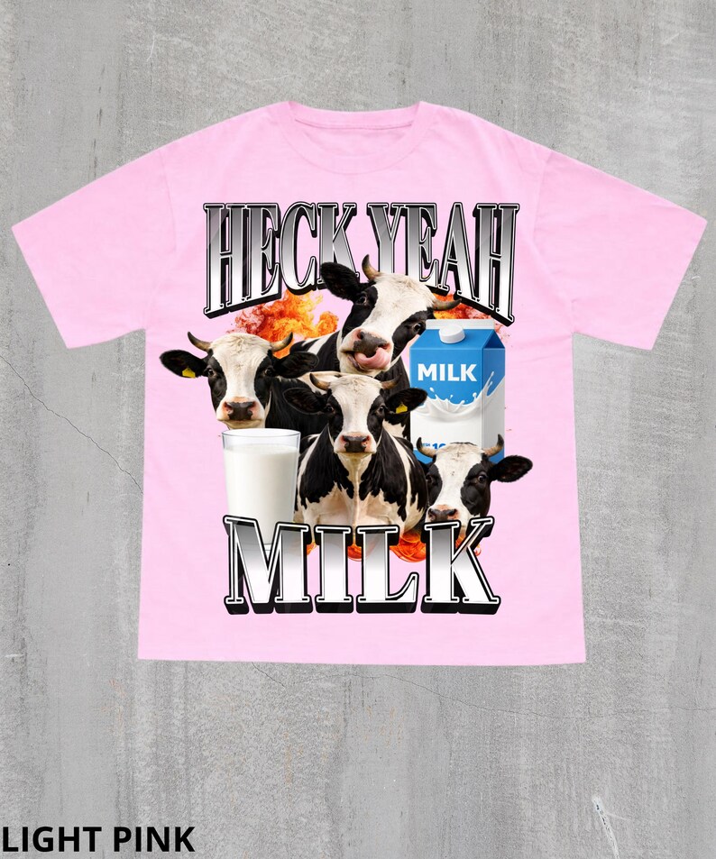Lactose Tolerant Funny Cow Meme T-shirt,edgy Meme Graphic Tee,gen Z ...