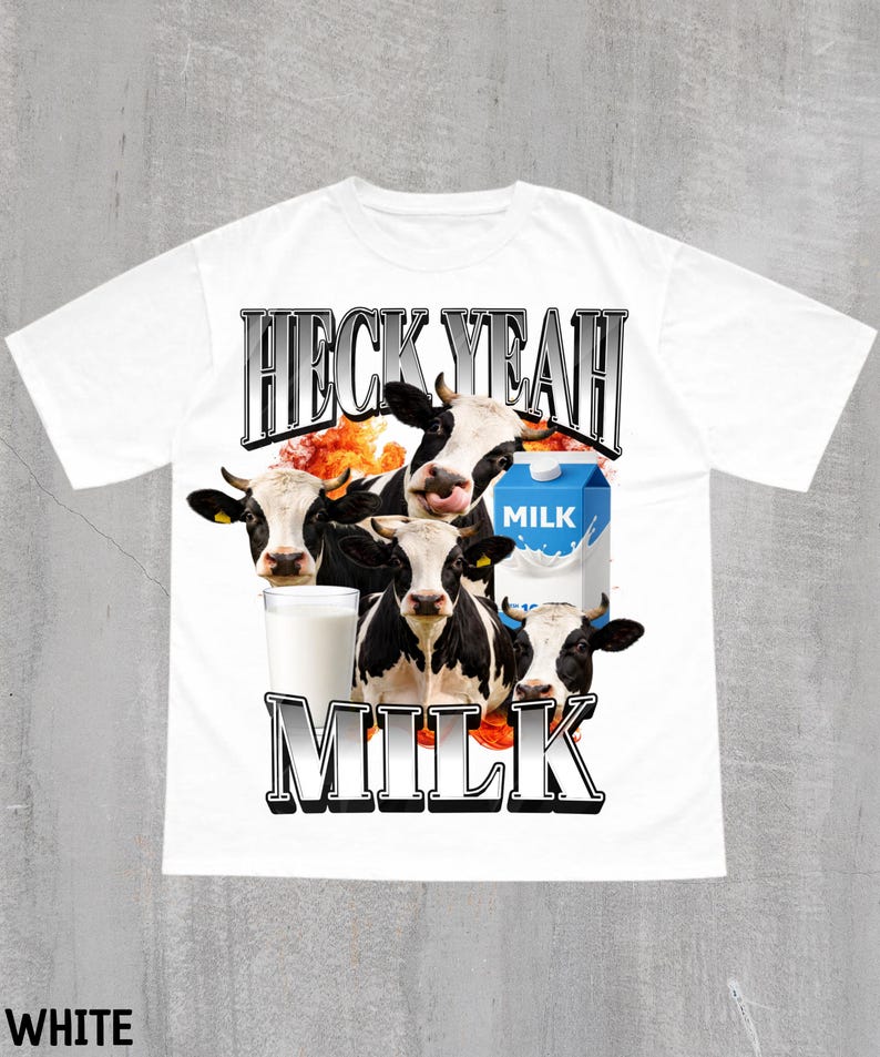 Lactose Tolerant Funny Cow Meme T-shirt,edgy Meme Graphic Tee,gen Z ...