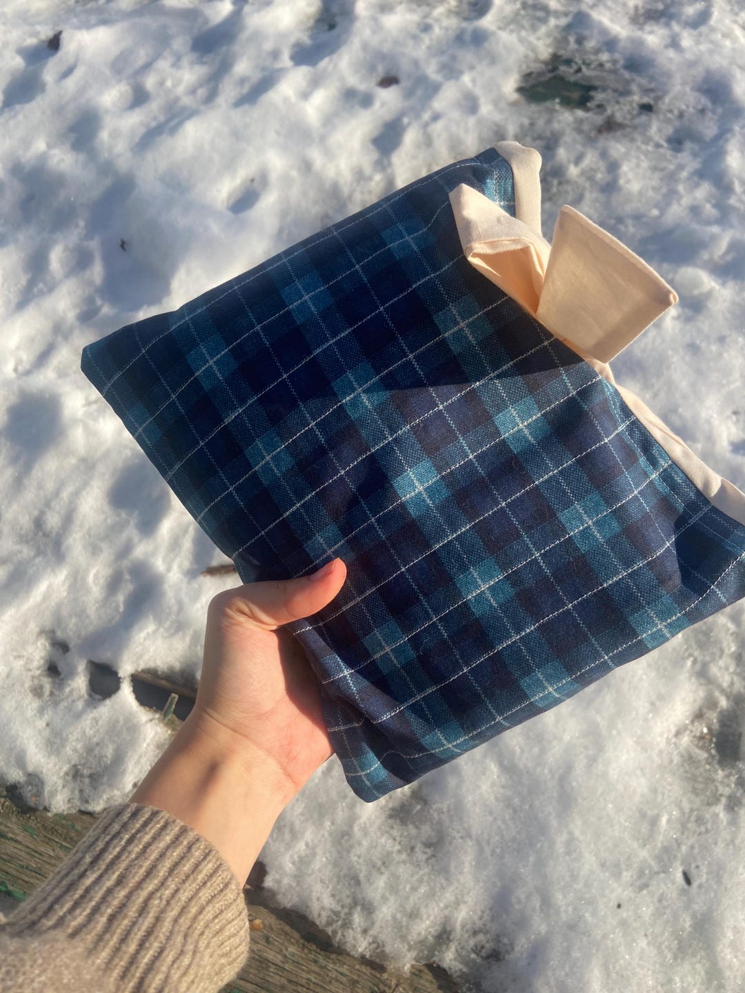 Handmade Quilted Cotton Book Cover: Lightweight Book Sleeve With Bow - Etsy