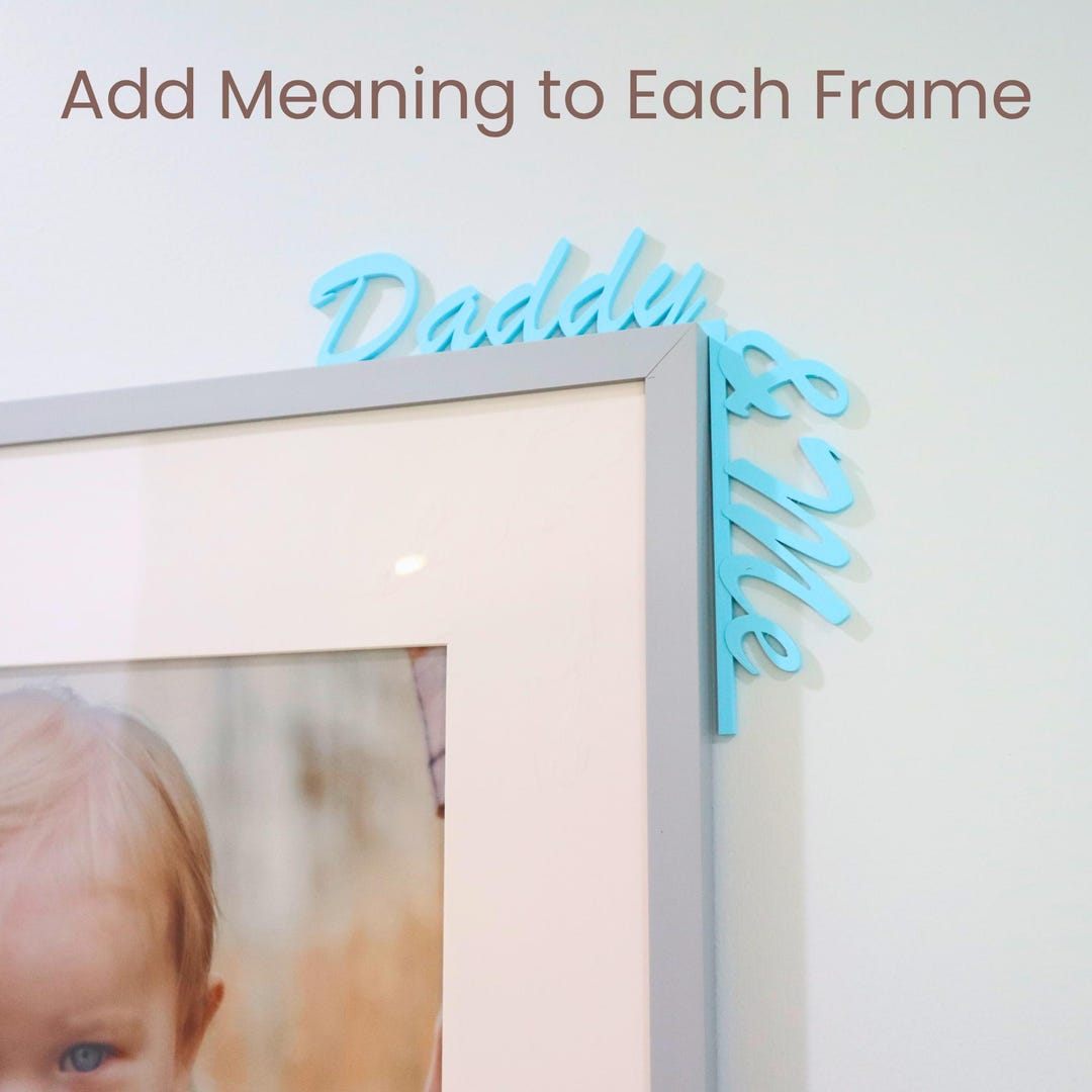 Personalized Frame Corner Flair – Custom 3-D Printed Corner Add-on ...