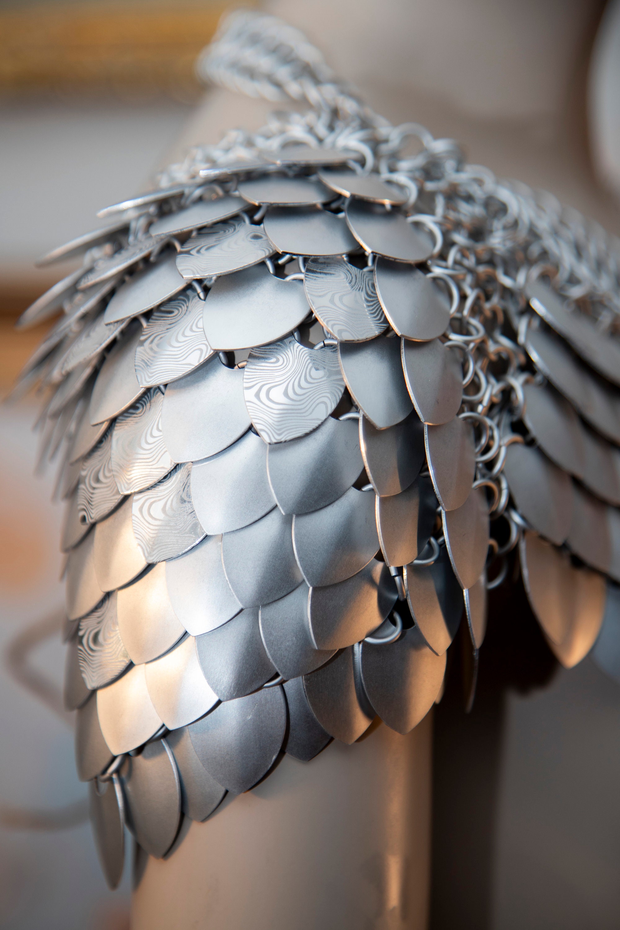 Valkyria Fantasy Armor Elven Scalemail Chainmail Frosted Silver ...