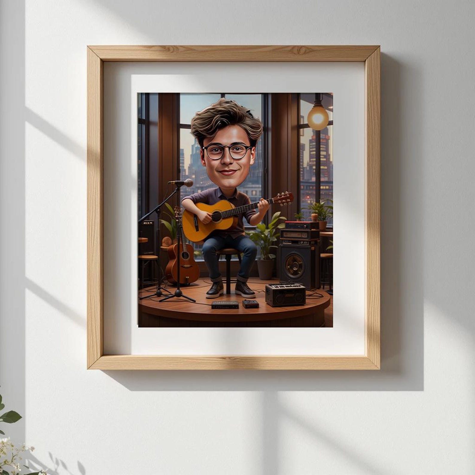 Custom Singer Caricature: Personalized Cartoon Portrait Gift (digital ...
