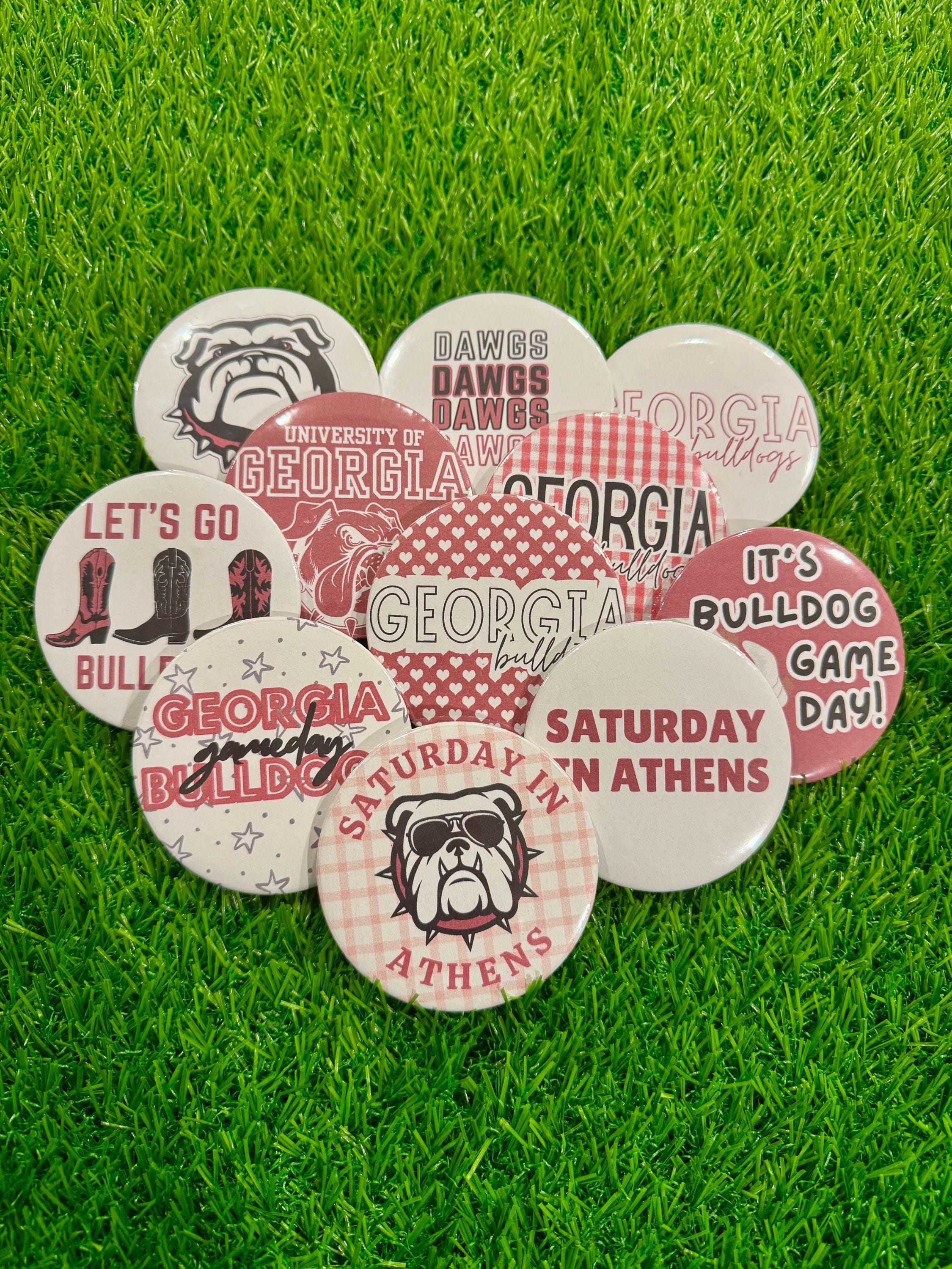 Georgia Bulldogs Gameday Pin: University of Georgia Football Button ...
