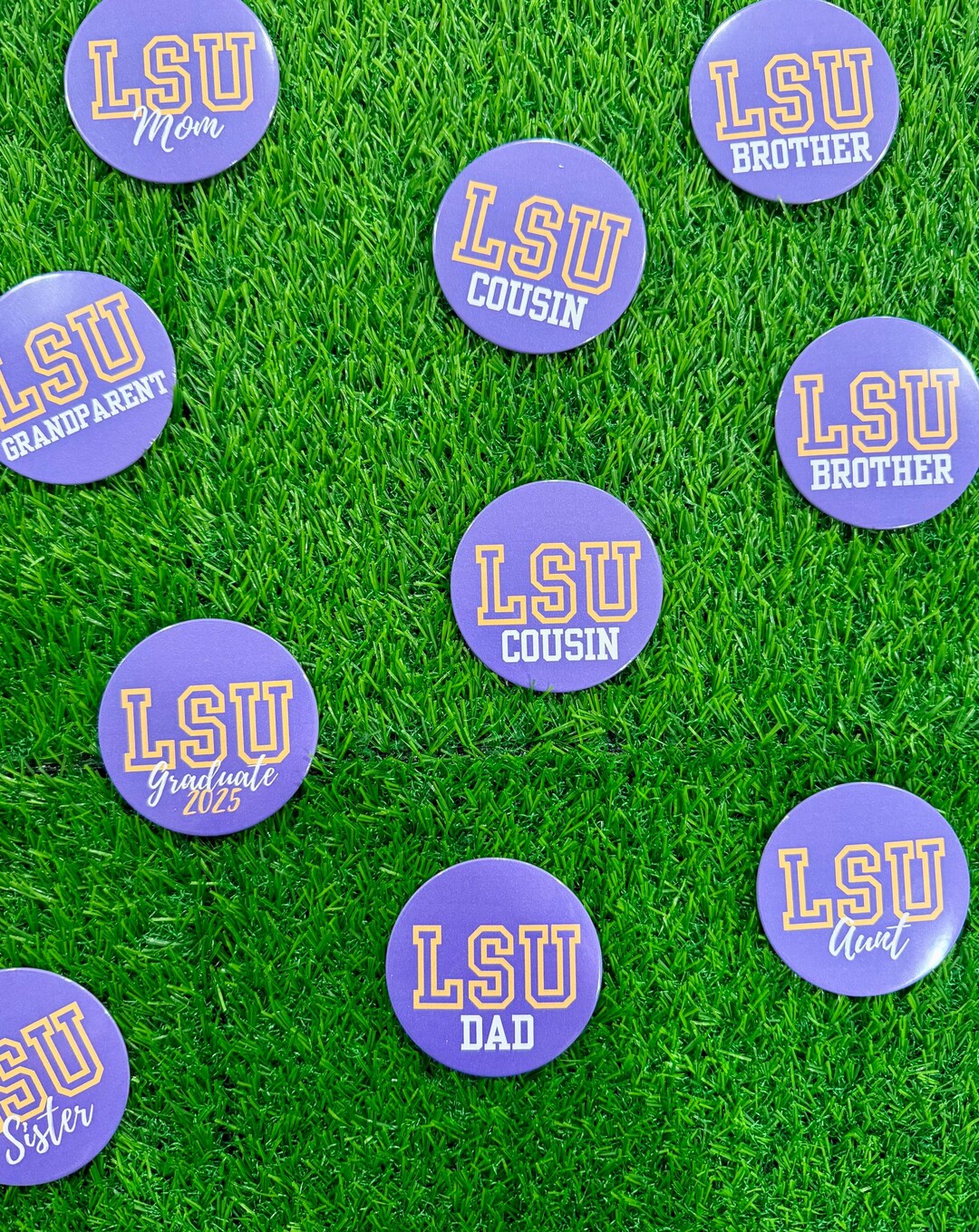 Custom LSU College Graduation Buttons: Louisiana State University ...
