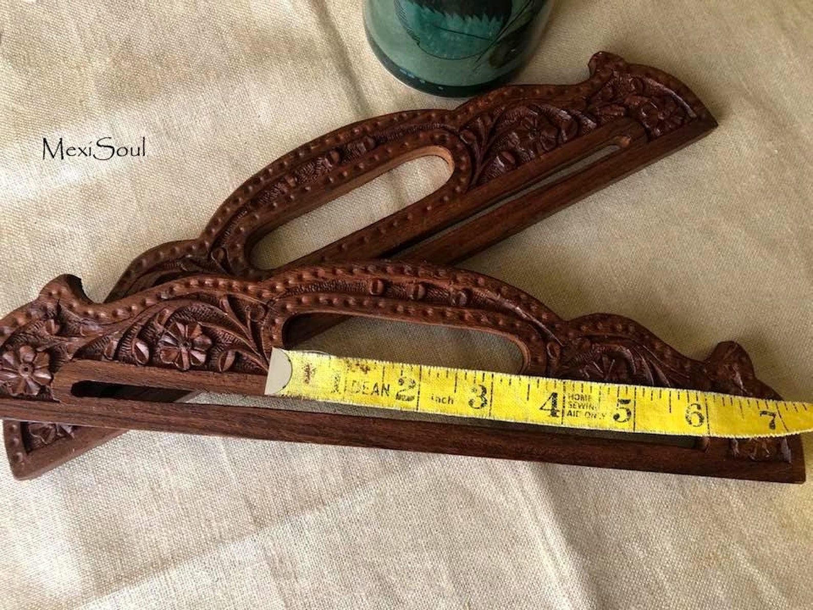 Vintage India Wooden Hand Carved Purse Handles/unique Wooden Purse ...