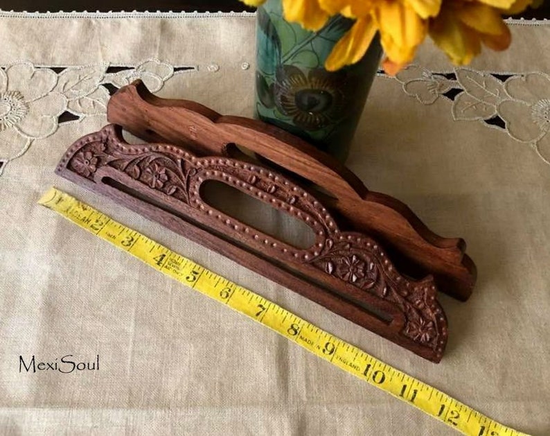 Vintage India Wooden Hand Carved Purse Handles/unique Wooden Purse ...