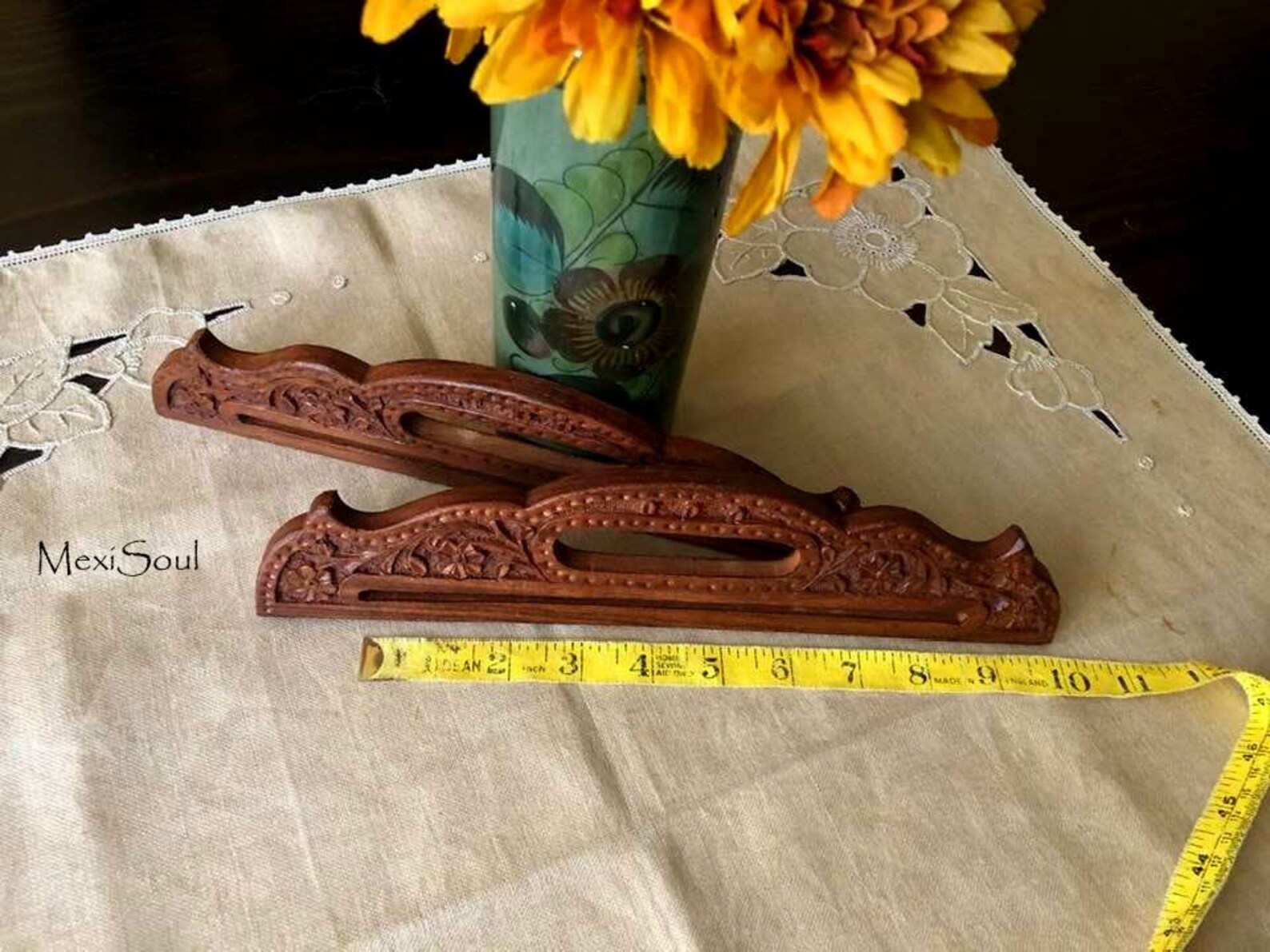 Vintage India Wooden Hand Carved Purse Handles/unique Wooden Purse ...