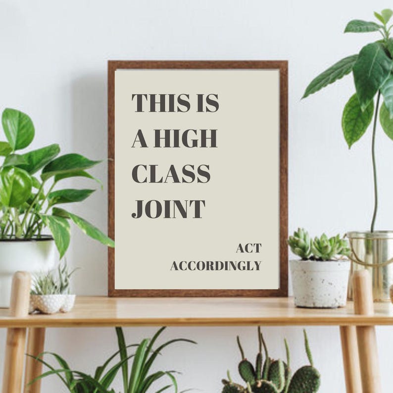 High Class Joint Art Print, Minimalist Wall Decor, Modern Home Art ...