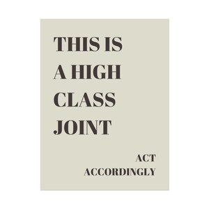 High Class Joint Art Print, Minimalist Wall Decor, Modern Home Art ...