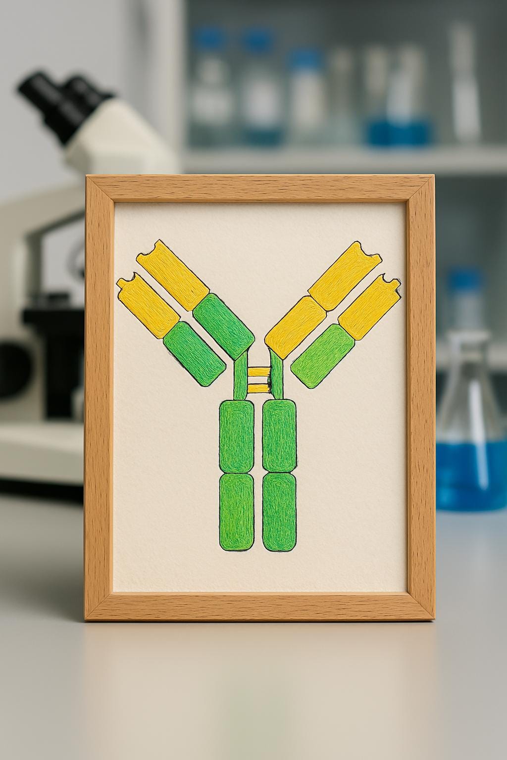 Antibody Structure Coloring Page | Igg Science Printable | Educational ...