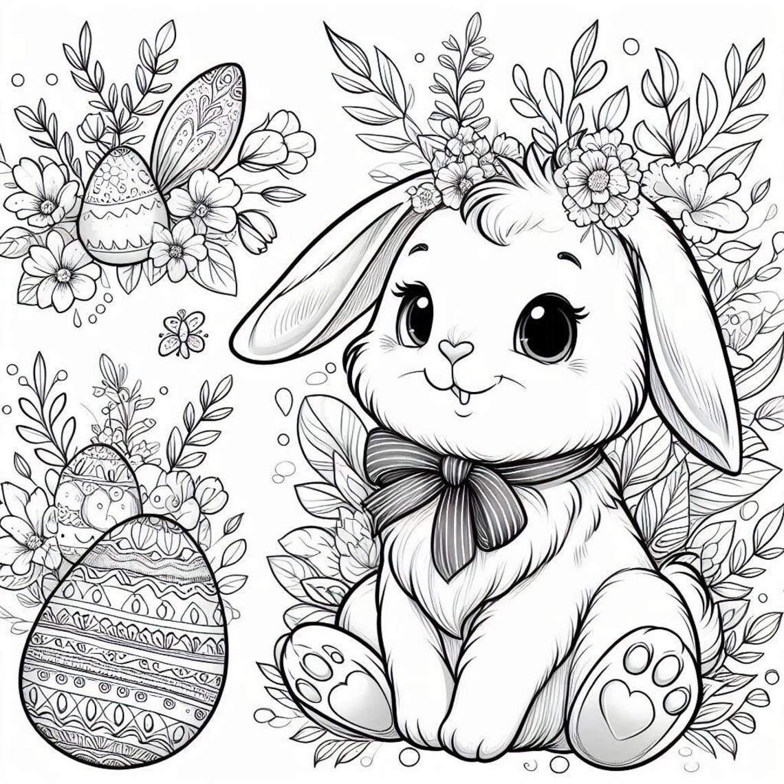 Happy Easter Coloring Pack – Egg-citing Fun for Kids! - Etsy