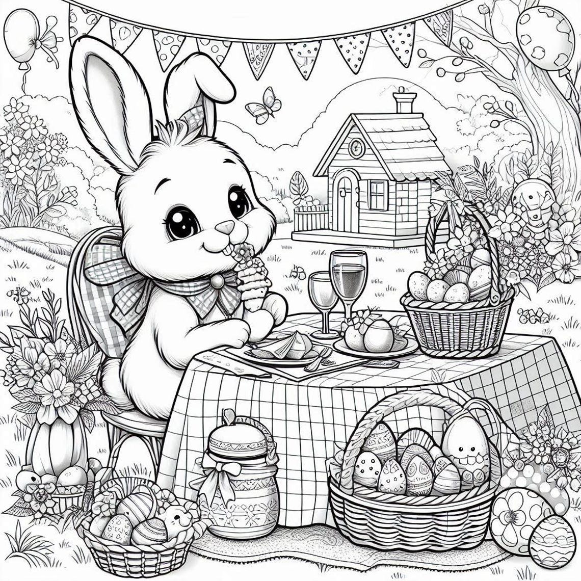 Happy Easter Coloring Pack – Egg-citing Fun for Kids! - Etsy