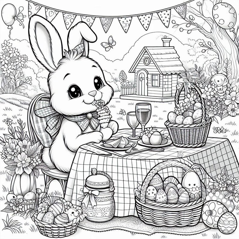 Happy Easter Coloring Pack – Egg-citing Fun for Kids! - Etsy