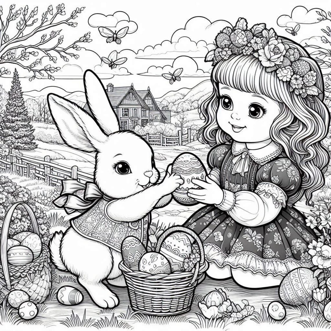 Happy Easter Coloring Pack – Egg-citing Fun for Kids! - Etsy