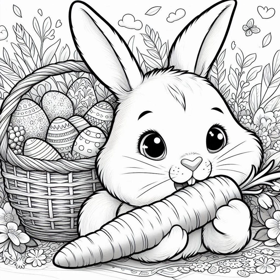 Happy Easter Coloring Pack – Egg-citing Fun for Kids! - Etsy