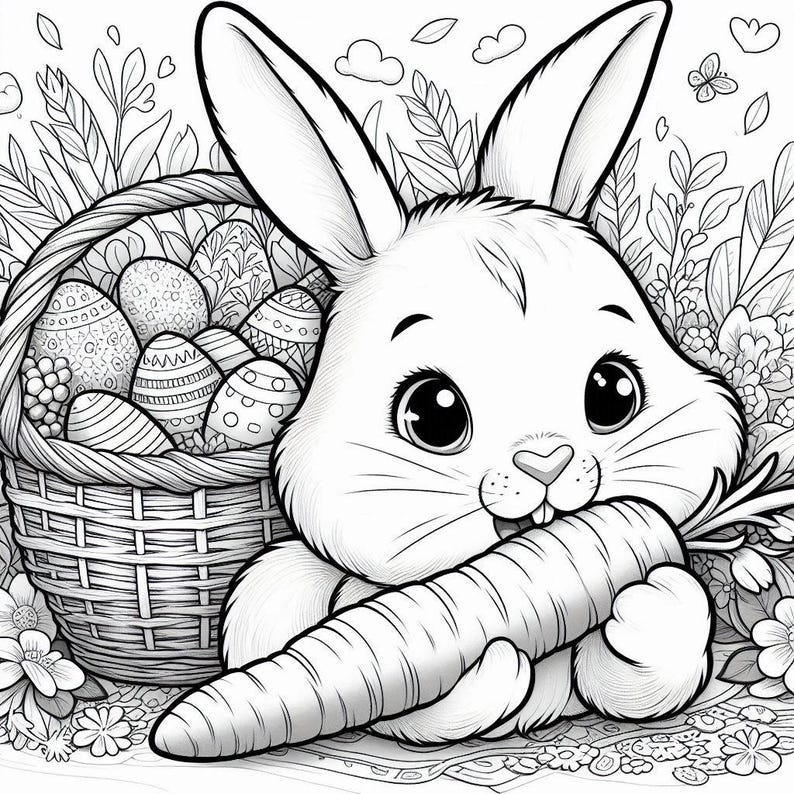 Happy Easter Coloring Pack – Egg-citing Fun for Kids! - Etsy