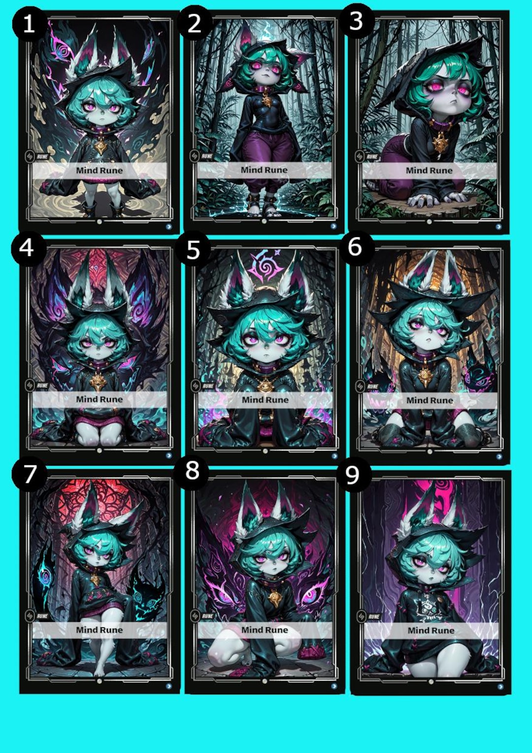 Vex Rune Custom Proxy Cards - Riftbound TCG - Etsy