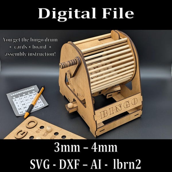 Bingo Card Svg Laser - Etsy