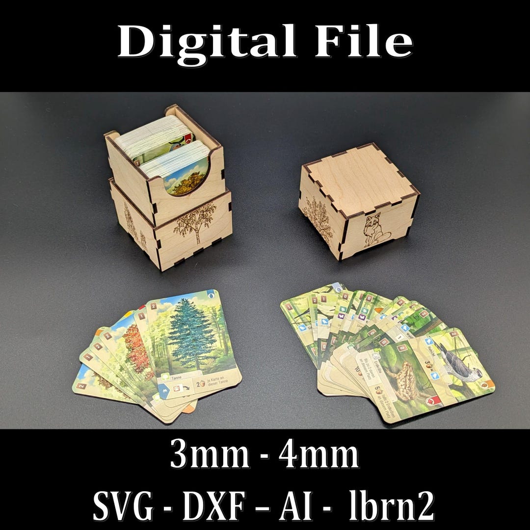 Forest Shuffle Card Box | DIY | Digital File - Etsy