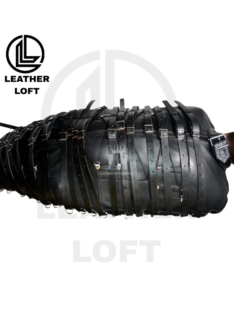 Handmade Full Body Leather Strap Sleep Sack | Heavy Duty Bondage ...