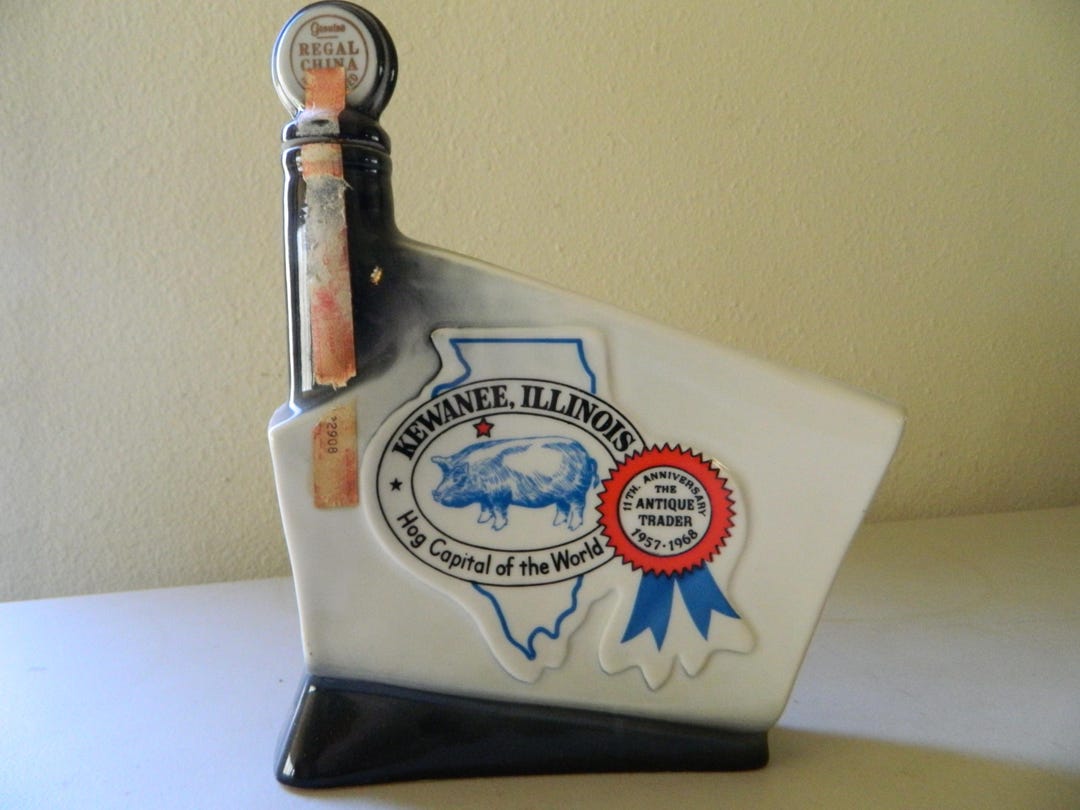 Vintage Jim Beam Kewanee, Illinois Hog Capital of the World Decanter - Etsy