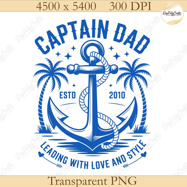Captain Dad Png, Leader Dad Png, Fathers Day Png, Nautical Png, Fathers ...