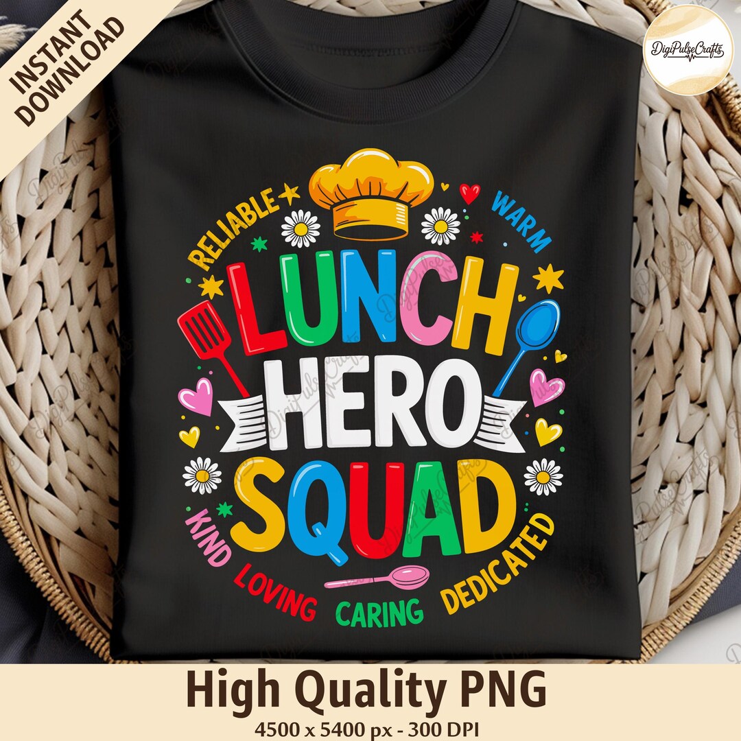 Lunch Hero Squad Png | School Lunch Hero Day Png | Lunch Lady Png ...