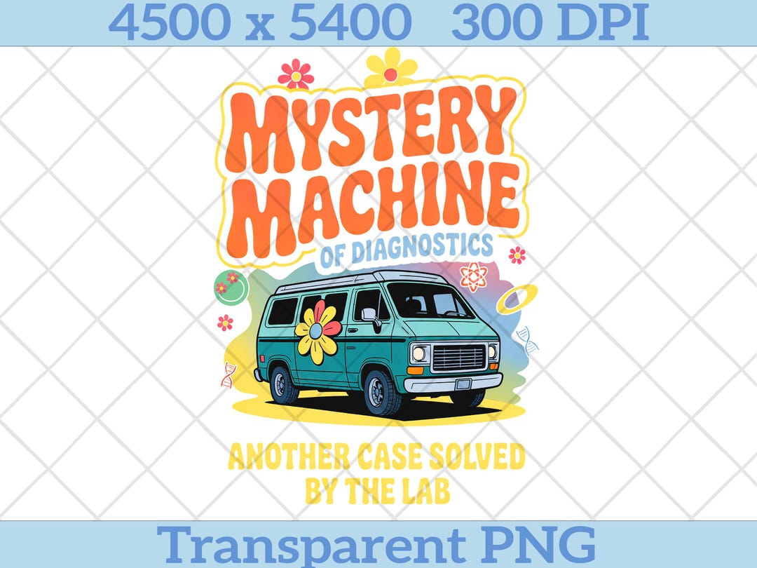 Lab Week Png, Mystery Machine Png, Mystery Machine of Diagnostics Png ...