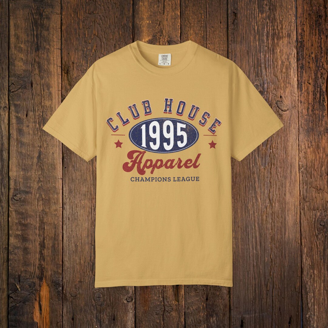 Retro Clubhouse Apparel 1995 T-shirt, Casual Summer Shirt, Gift for ...