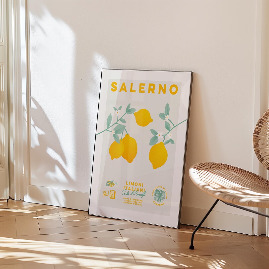 Lemons Wall Art Lemon Poster Lemonade Italy Print Italian Citrus Decor ...