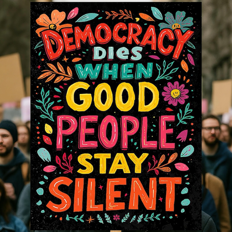 Anti Trump No Kings Sign - Etsy UK