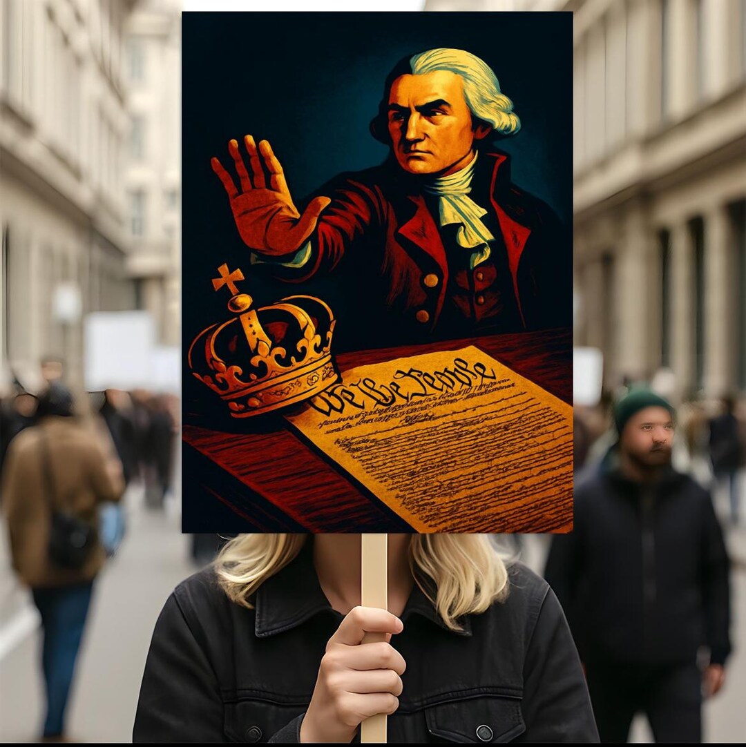 We the People Protest Poster Sign, American Democracy Printable Poster ...
