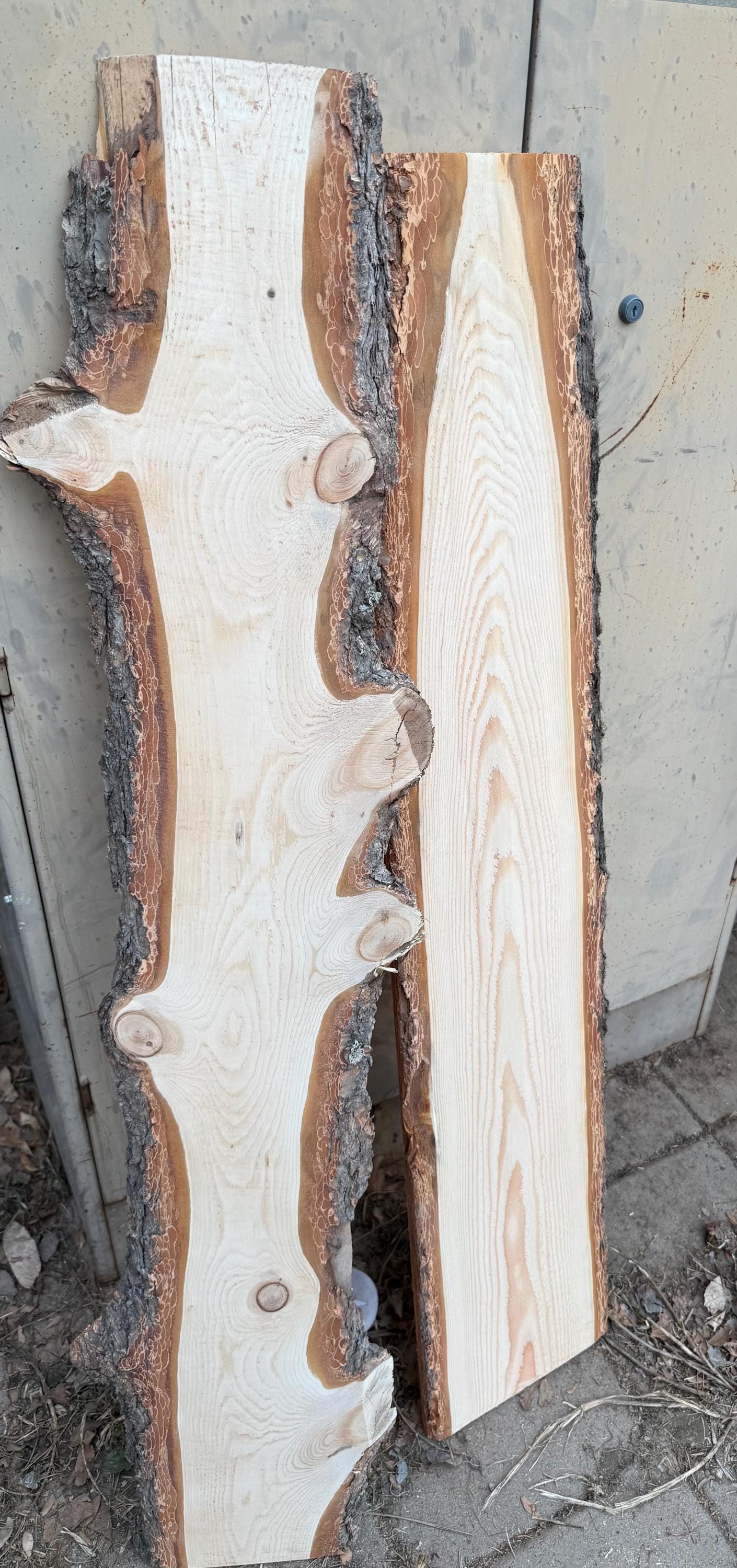 Natural Live Edge Pine Wood Slabs for DIY Projects - Handcrafted ...