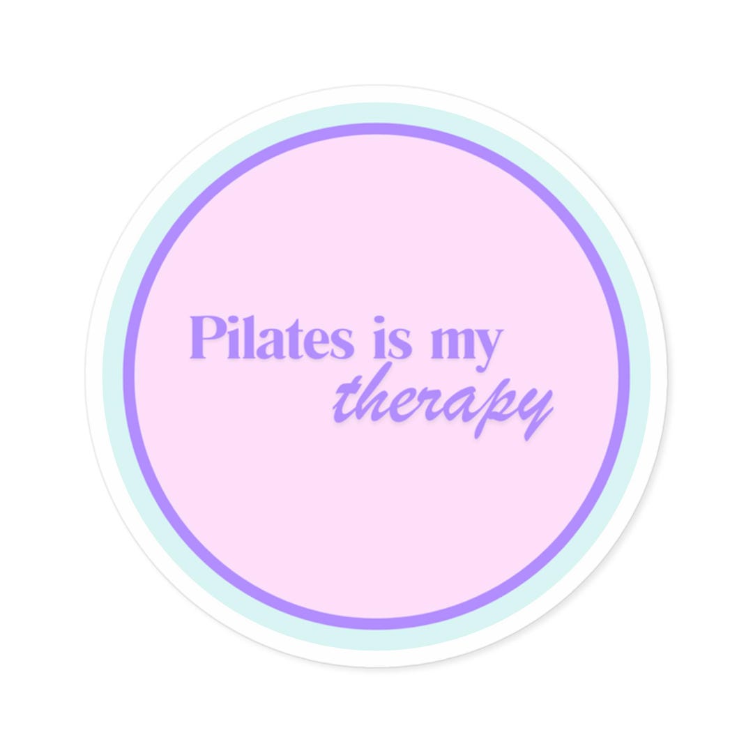 Pilates Therapy Sticker, Workout Decal, Pilates Lover, Pilates Gift ...