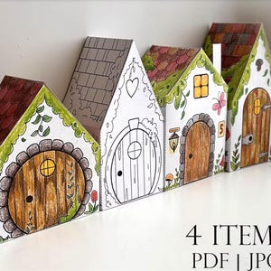 Printable Paper House Template | DIY Coloring Craft for Kids | 3D Paper ...