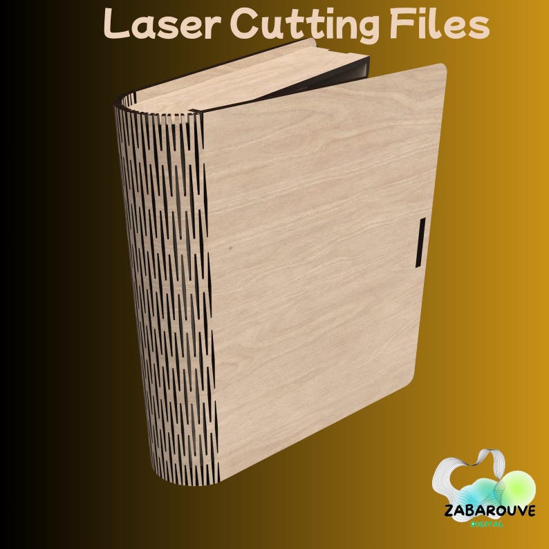 Laser Cut Wooden Book Box SVG: A4 A5 Document Storage (digital File ...