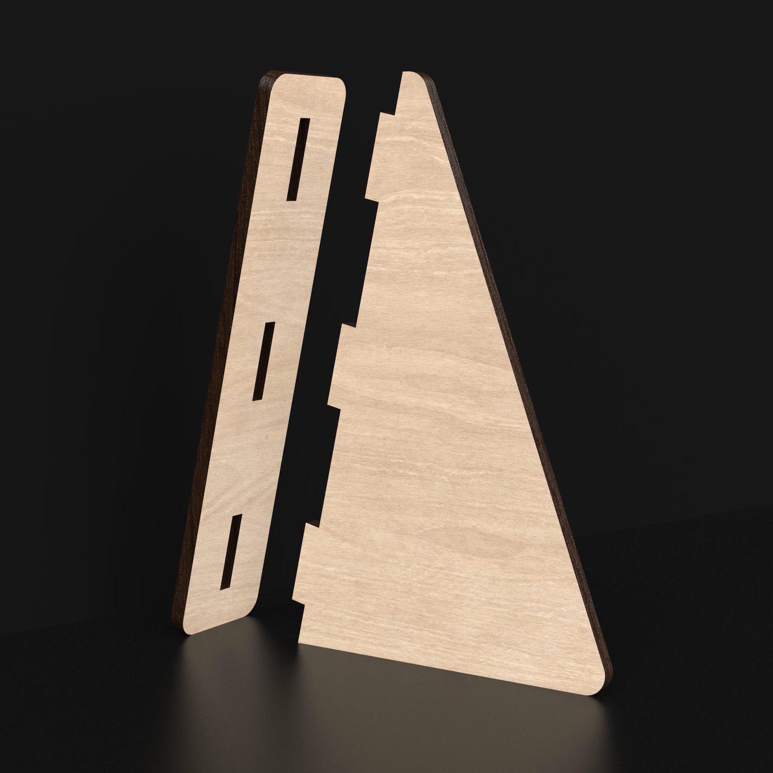 Triangle Easel Stand SVG Bundle: Laser Cut Display Files (digital ...