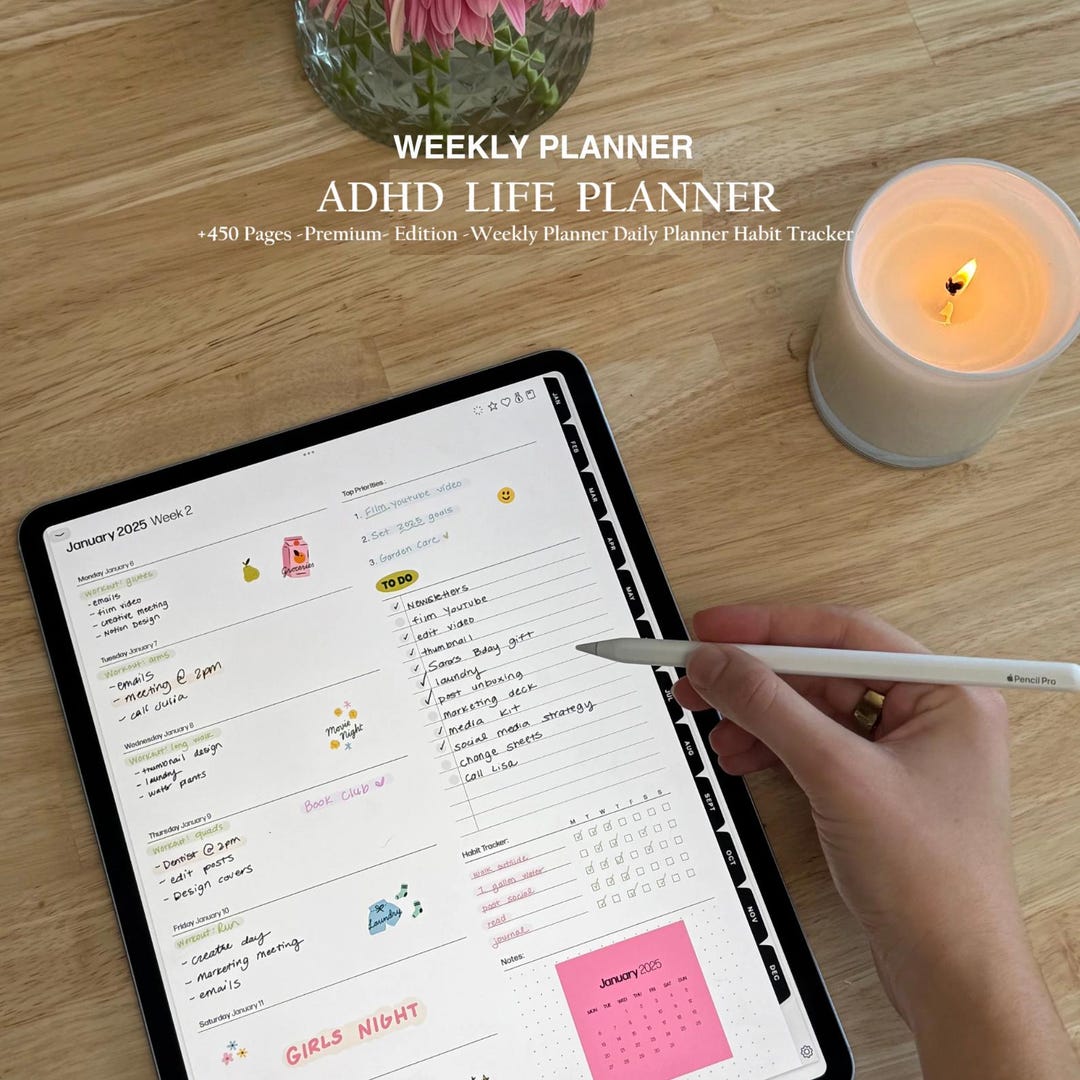 All-in-one ADHD Planner | Digital Life Organizer for Focus, Goals ...