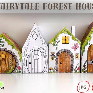 Printable Paper House Template | DIY Coloring Craft for Kids | 3D Paper ...