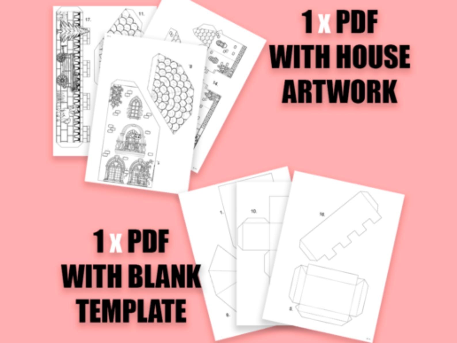 Printable Paper Castle Craft: Color, Cut & Assemble (instant Download ...