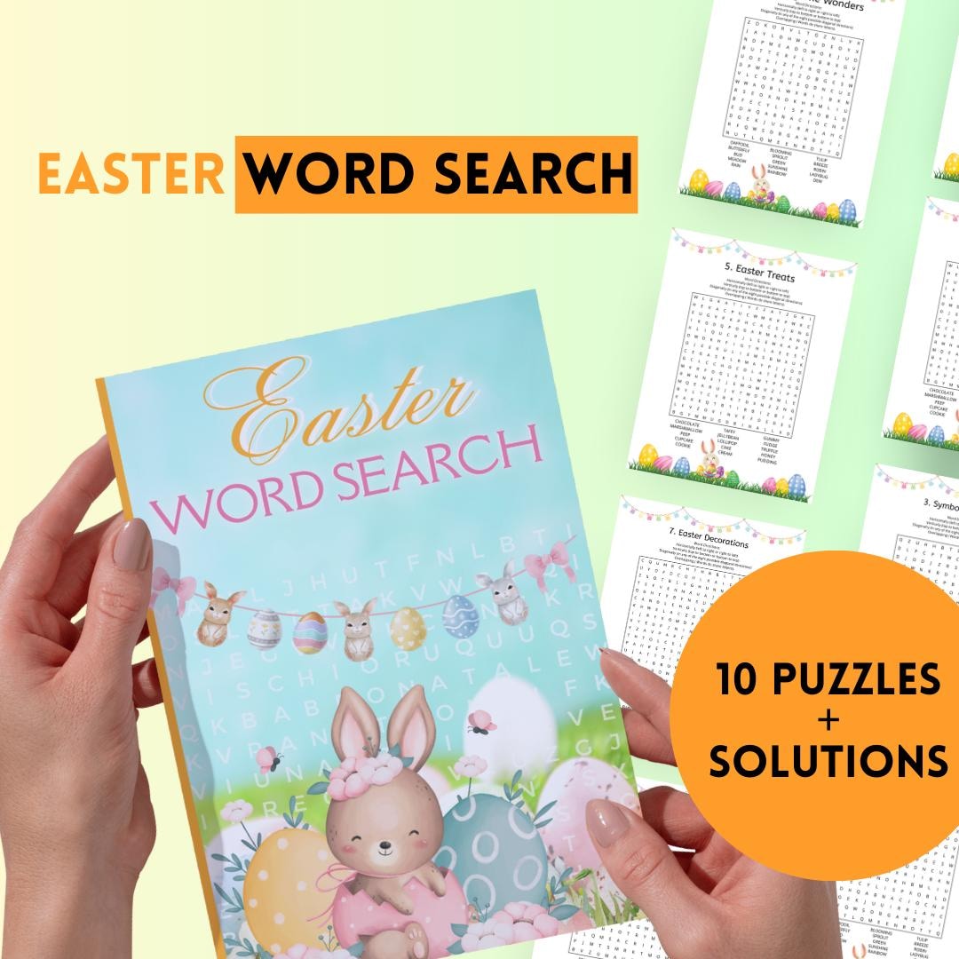 Easter Word Search Printable Game | Fun Easter Word Find Game for Kids ...