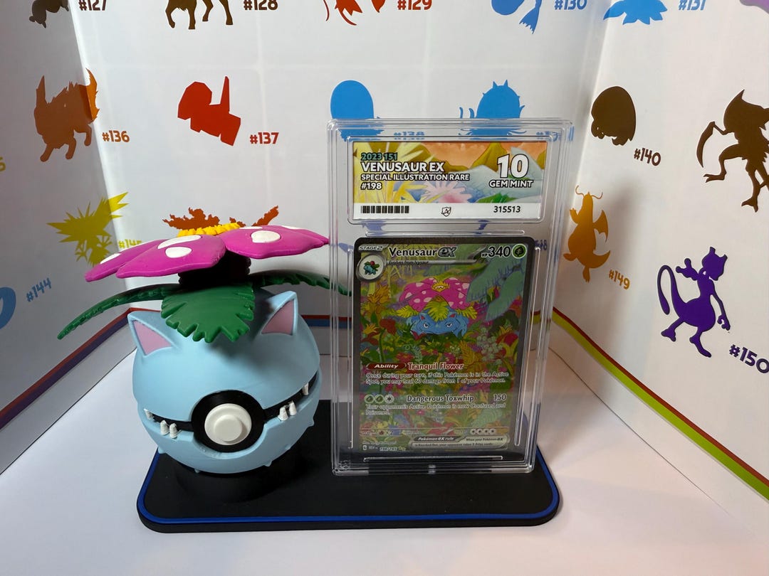 Pokémon TCG - Slab & Card Display Stand for Pokéballs - Etsy