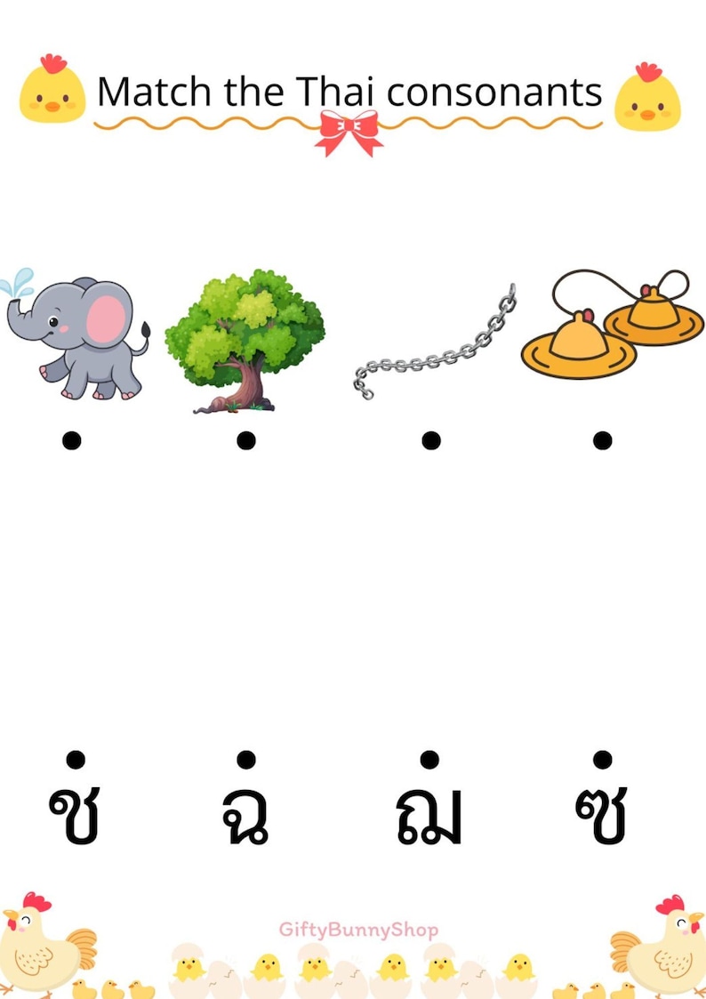 Thai Alphabet Fun Book | Learn Thai Consonants | Kids Printable ...
