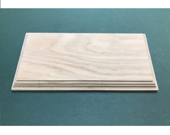 6 X 12 Unfinished Oak Base, Trophy Base, Pedestal or Base for Carving ...