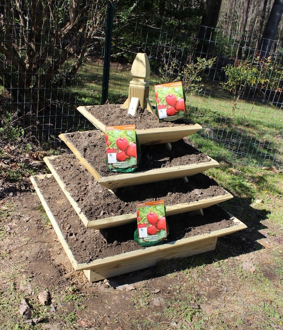 Strawberry Pyramid Build Strawberry Planter Tower Woodworking Plans