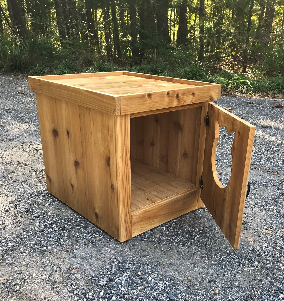 Woodworking Plans - How to Build a Wooden Cat Litter Box Enclosure ...