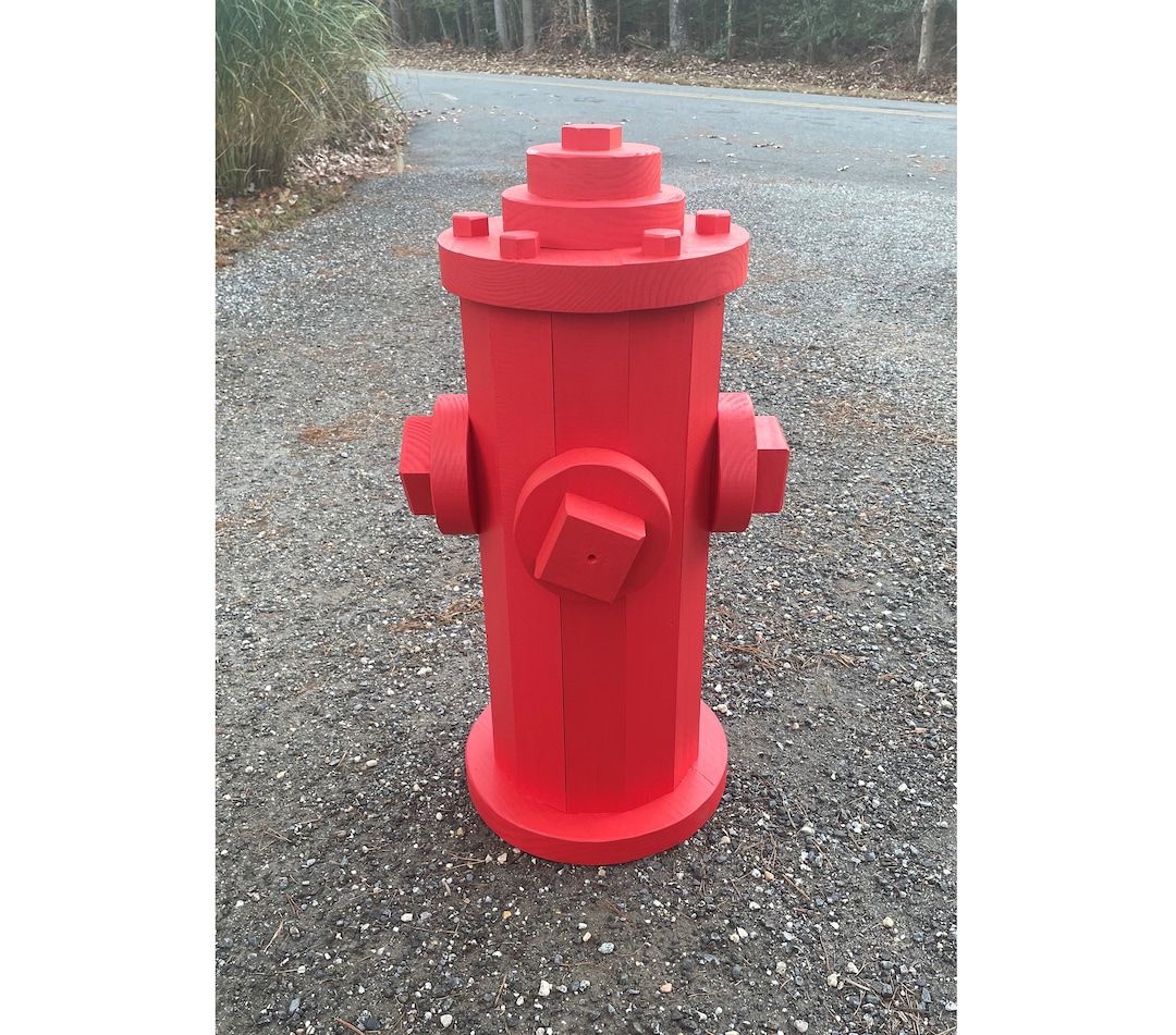 How to Build a Wooden Fire Hydrant. Downloadable Woodworking Plans ...