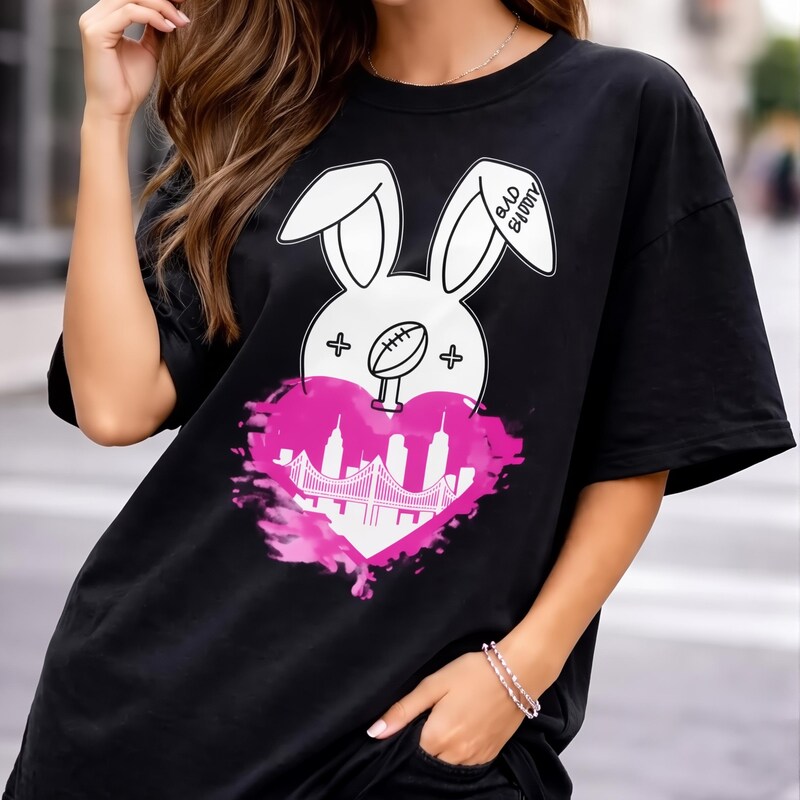 Bad Bunny Logo Heart - Etsy