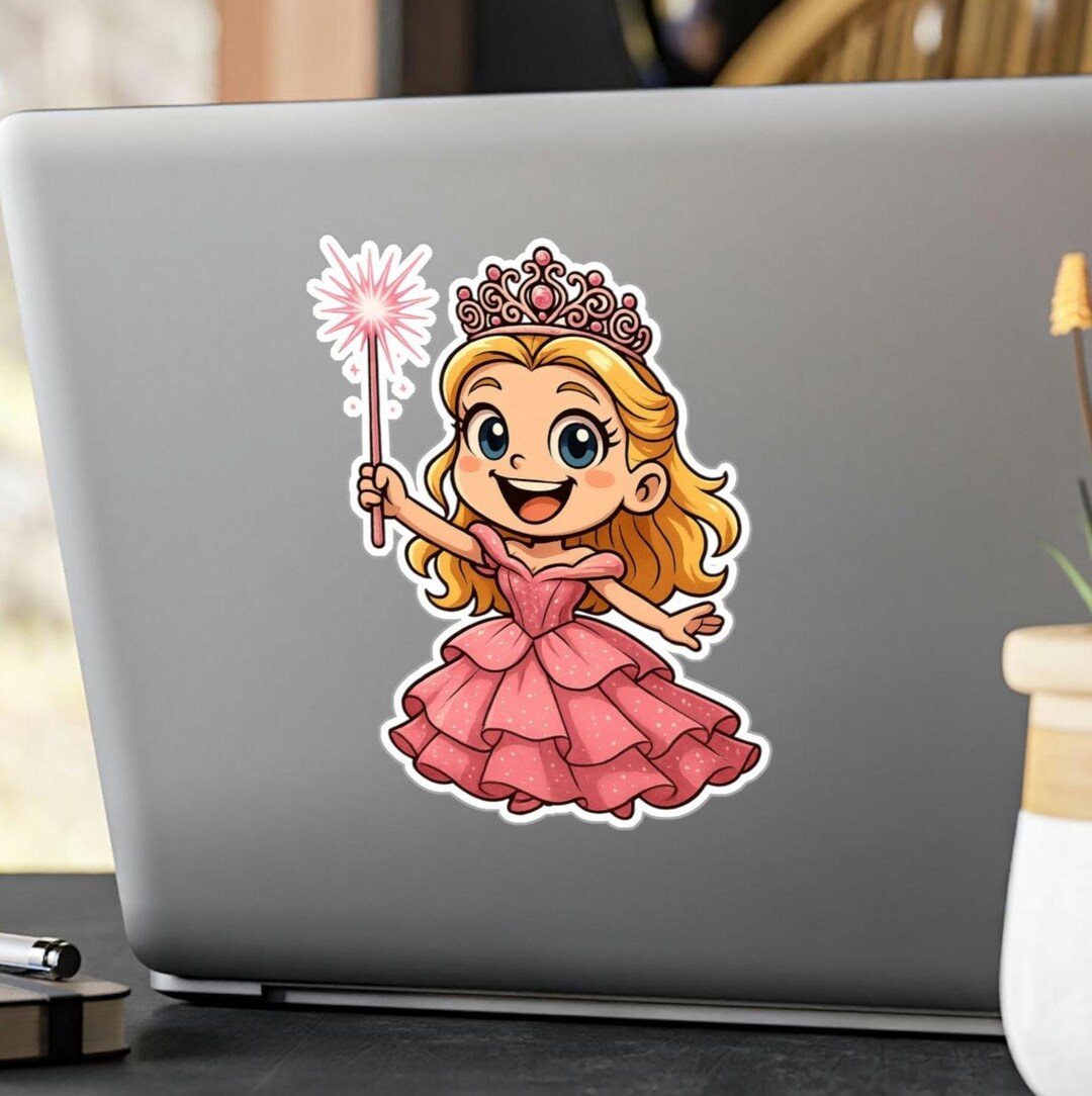 Glinda Chibi Style Vinyl Decals, Wicked 2024 Stickers, Musical Movies ...